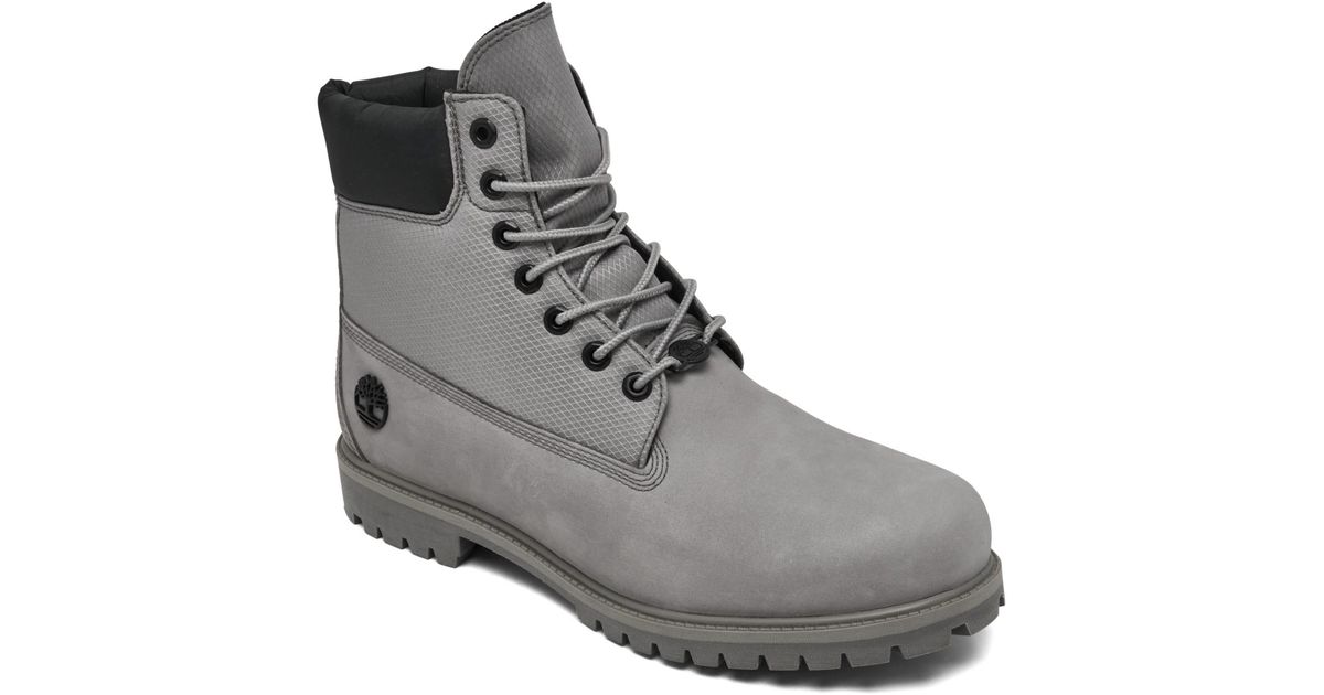 Timberland 6 Inch Premium Waterproof Boots From Finish Line in Gray for ...