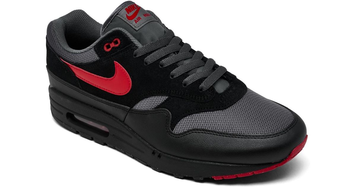 Nike Air Max 1 Essential Casual Sneakers From Finish Line in Black for ...