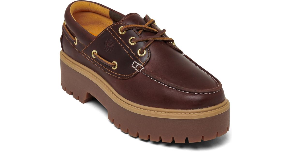 Timberland Stone Street Premium Platform Boat Shoes From Finish Line in ...