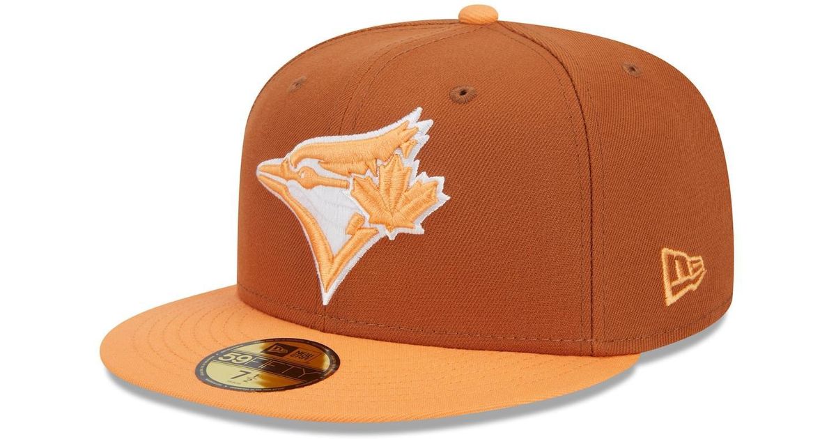 KTZ Brown/orange Toronto Blue Jays Spring Color Basic Two-tone 59fifty ...