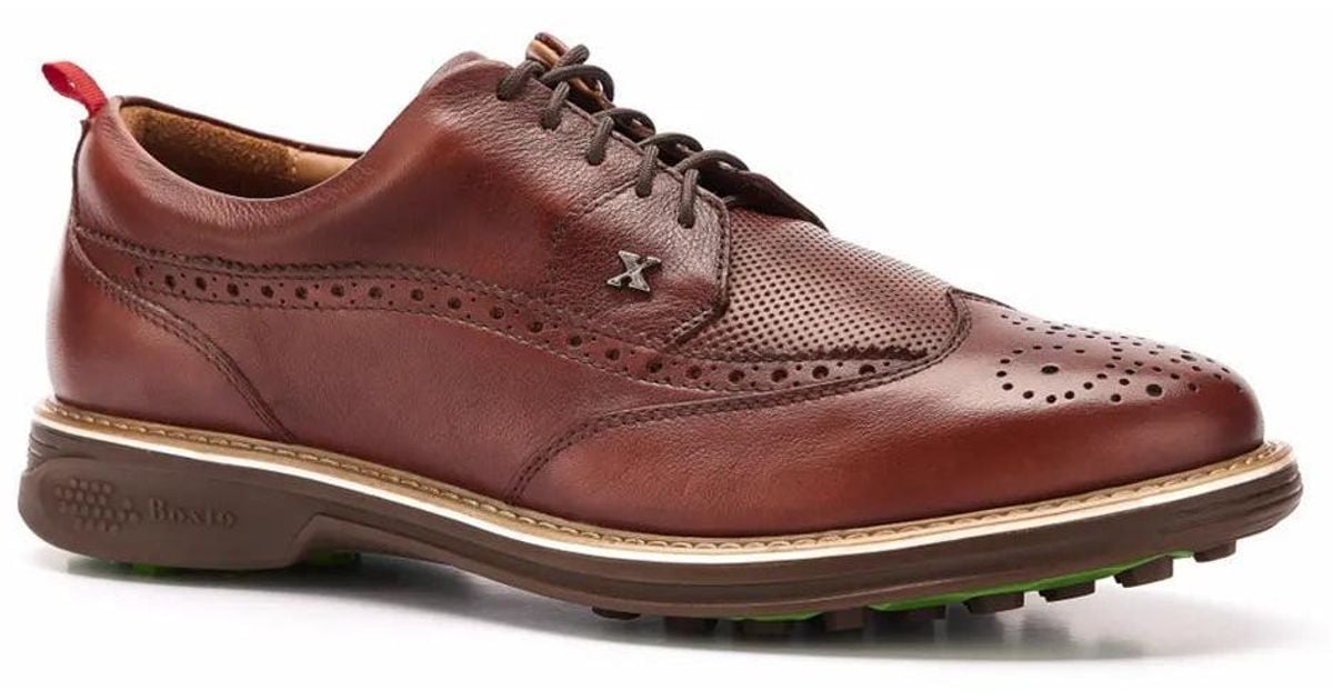 Boxto Legacy Love Spikeless Golf Shoes in Brown for Men | Lyst