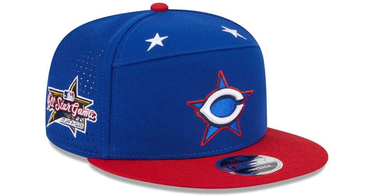KTZ Blue/red Cincinnati Reds 2025 Mlb All-star Game Workout Side Patch ...