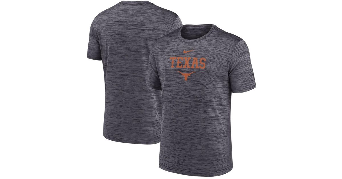Nike Texas Longhorns 2025 Sideline Velocity Performance T-shirt in Blue ...