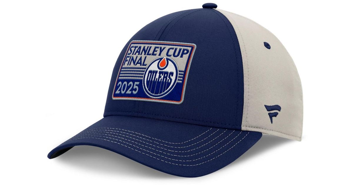 Fanatics Blue/gray Edmonton Oilers 2025 Nhl Stanley Cup Playoffs Locker ...