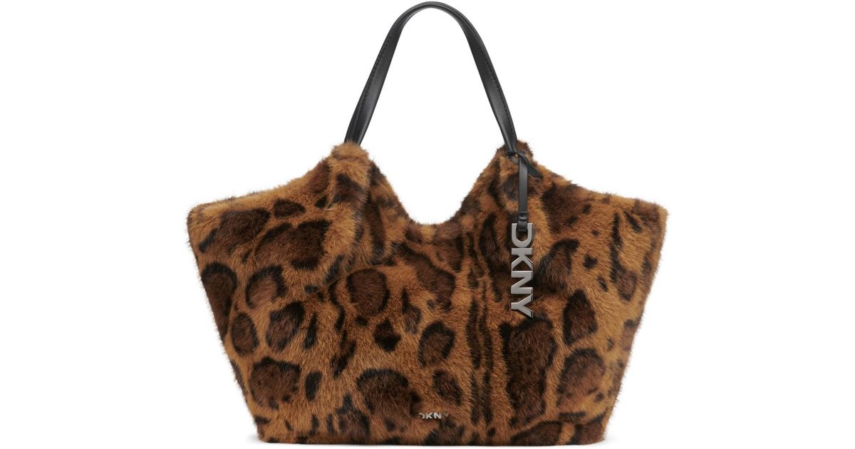 DKNY Paula Medium Tote Handbag in Brown | Lyst