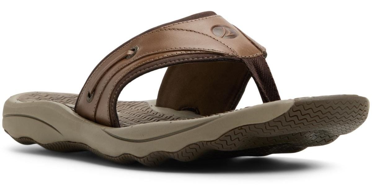 Sperry Top-Sider Outer Banks Flat Sandals in Brown for Men | Lyst