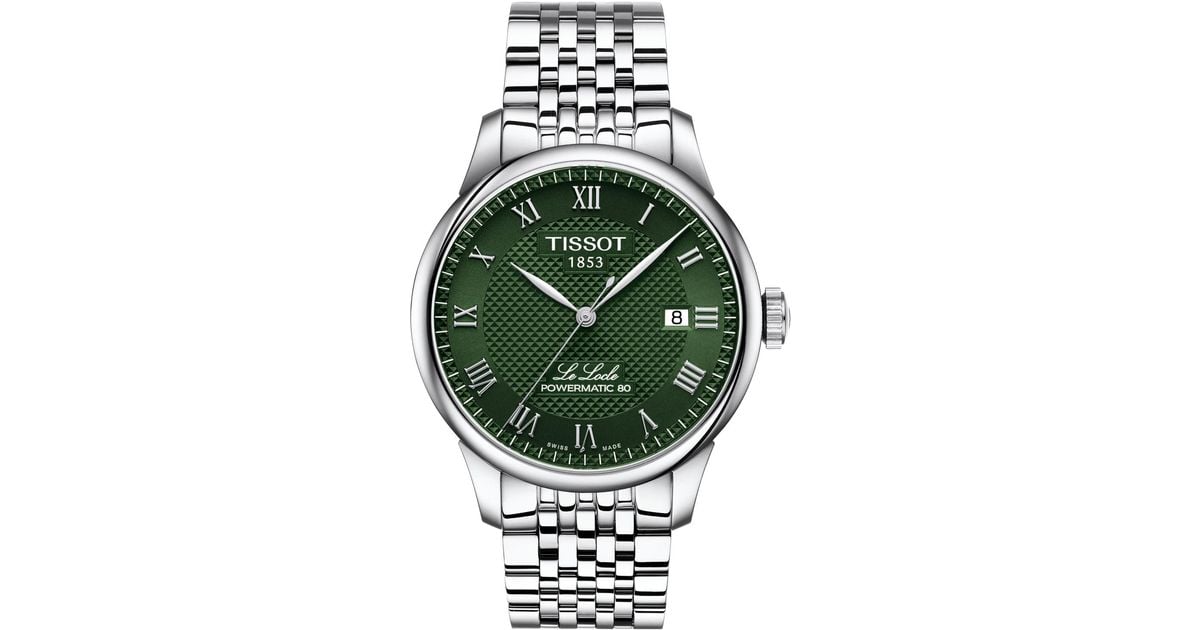 Tissot Swiss Automatic Le Locle Powermatic 80 Stainless Steel Bracelet ...