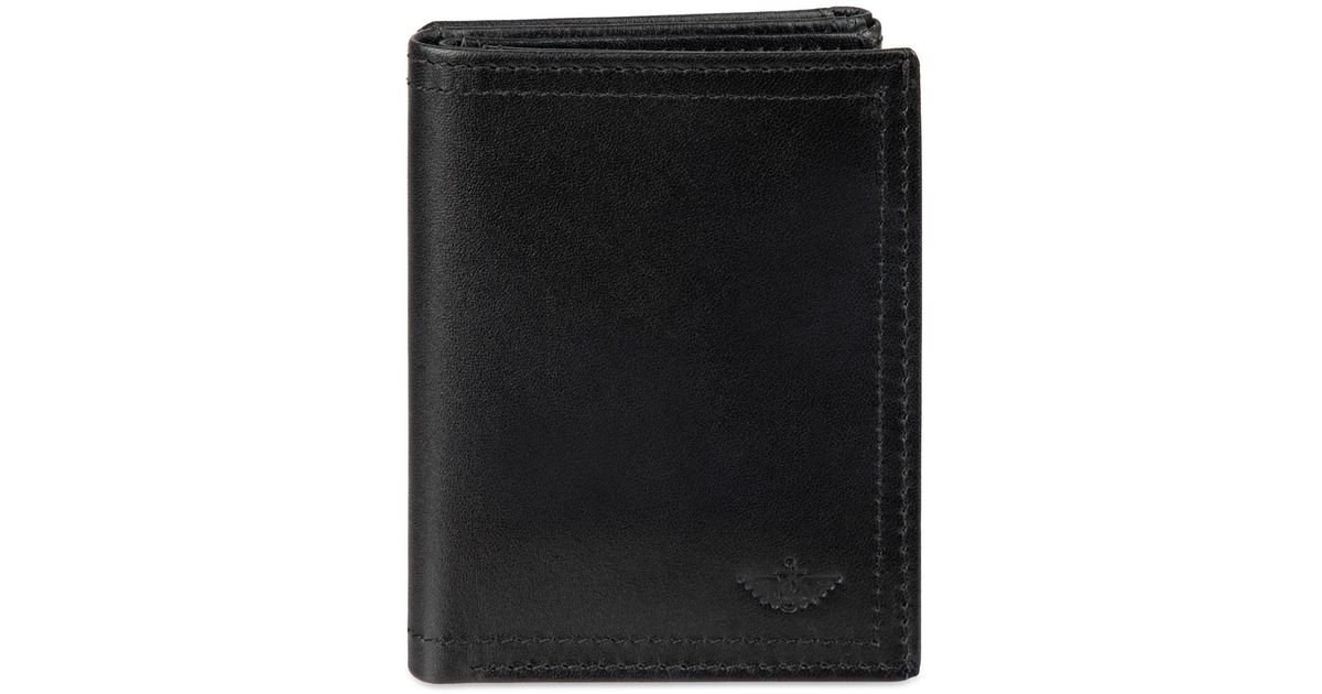Dockers Rfid Leather Z-fold Trifold Wallet in Black for Men | Lyst