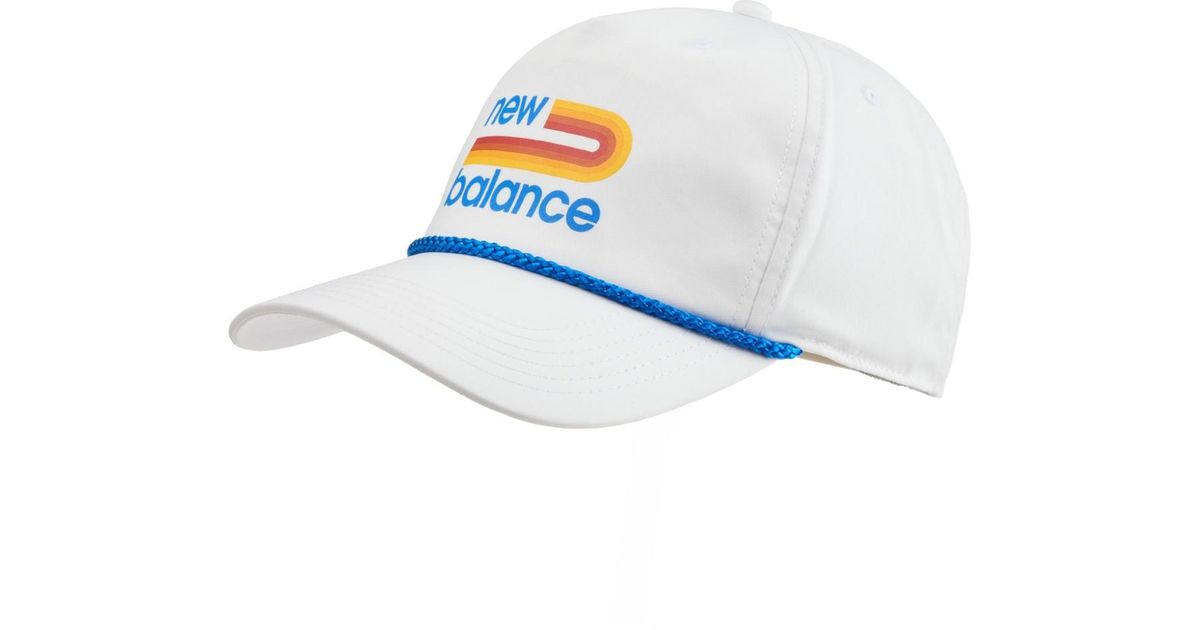 New Balance Dna Logo Grandpa Graphic Hat in White for Men | Lyst