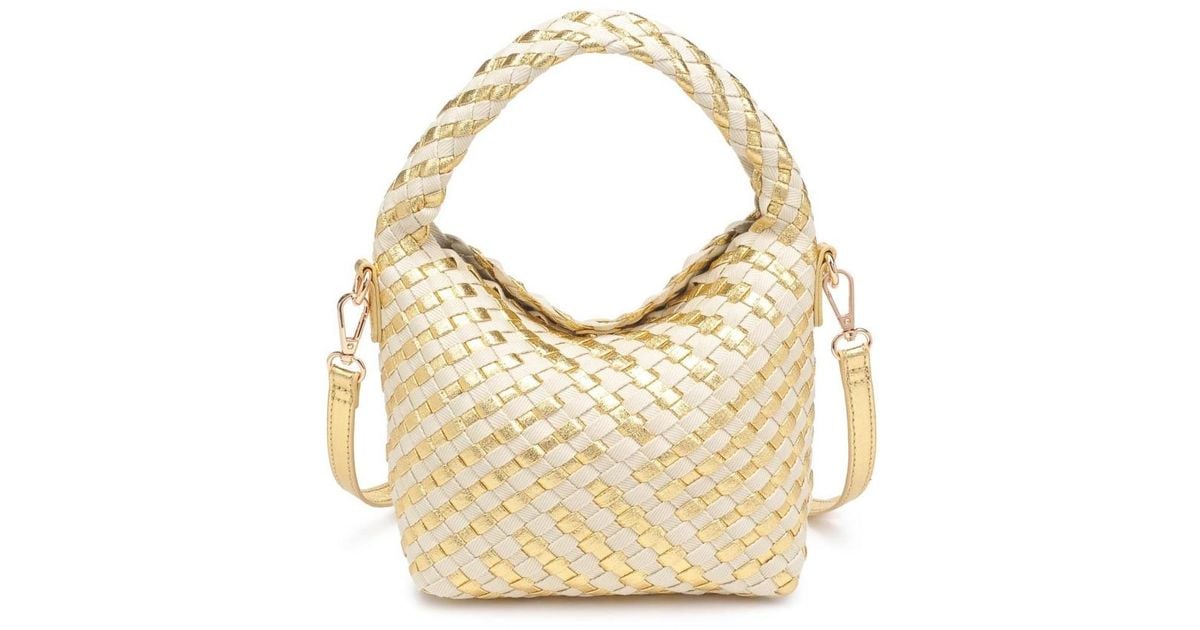 Moda Luxe Jessamine Woven Crossbody in White | Lyst