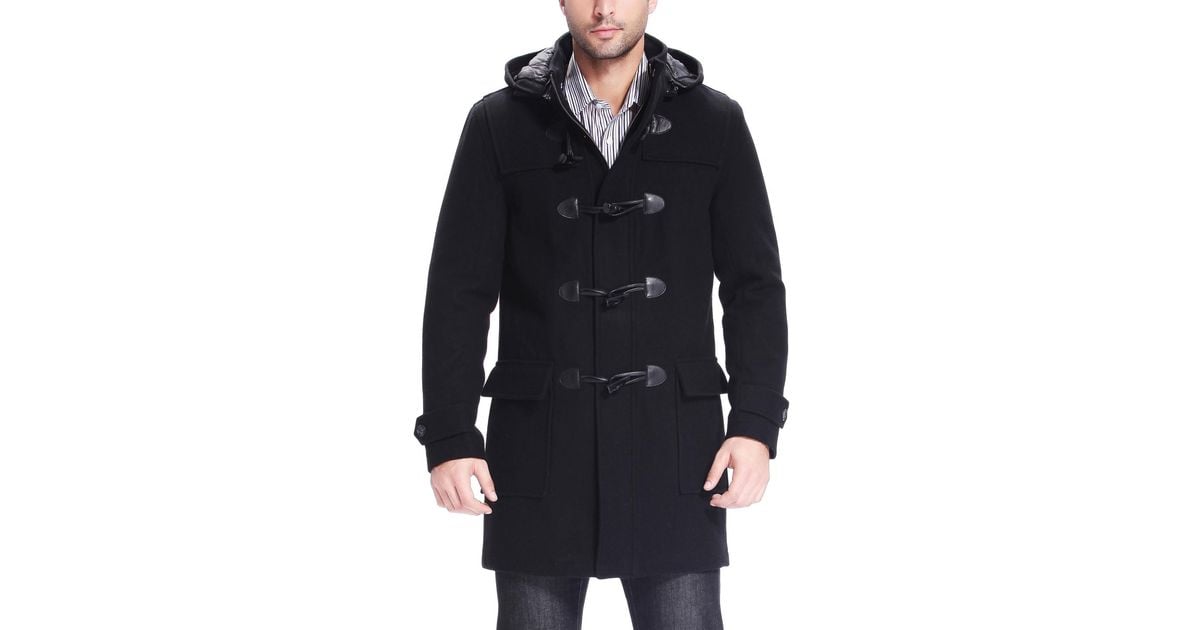 BGSD Men Benjamin Wool Blend Classic Duffle Coat in Blue for Men | Lyst