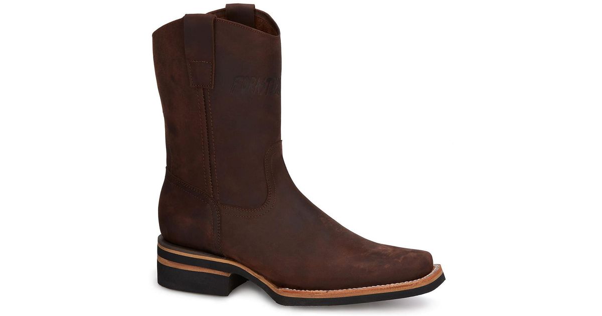 Forastero Western Men Suede Leather Boots in Brown for Men | Lyst