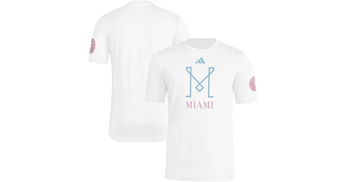 adidas Inter Miami Cf 2025 Archive Collection T-shirt in White for Men ...