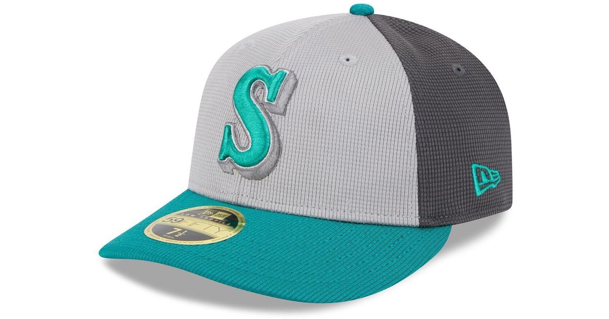 KTZ Gray/aqua Seattle Mariners 2025 Batting Practice Low Profile ...