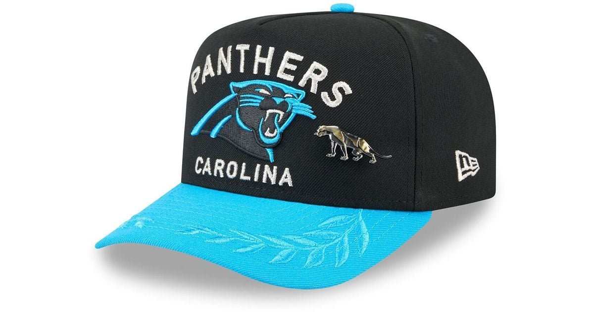 KTZ Black/blue Carolina Panthers 2025 Nfl Draft On Stage A-frame ...