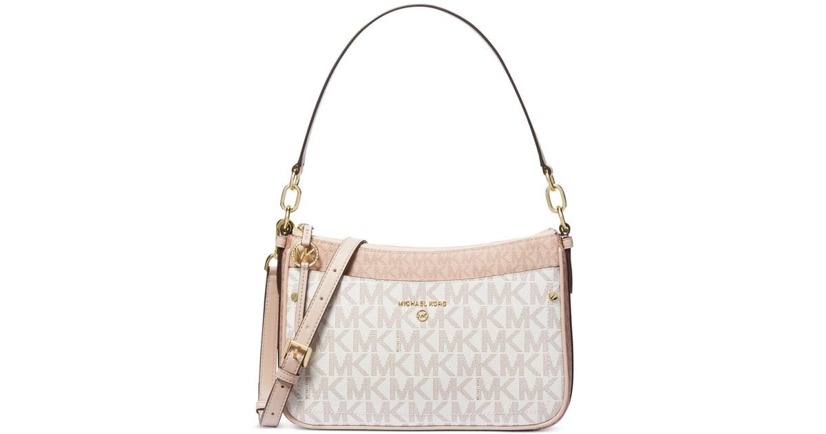 Michael Kors Michael Jet Set Charm Logo Medium Top Zip Pochette ...