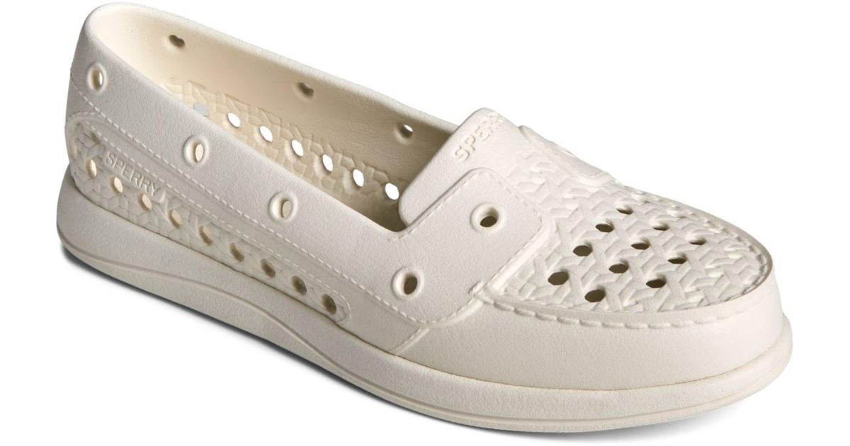 Sperry Top-Sider Float Fish Rubber Boat Shoes in White | Lyst