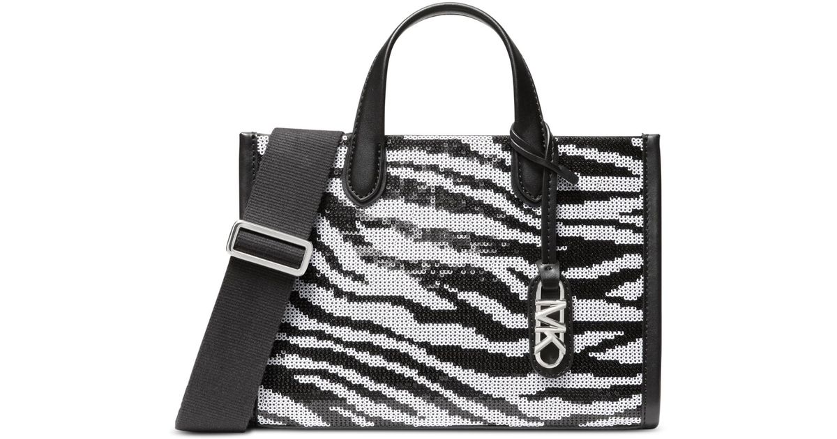 Michael Kors Michael Gigi Small East West Messenger in Black | Lyst