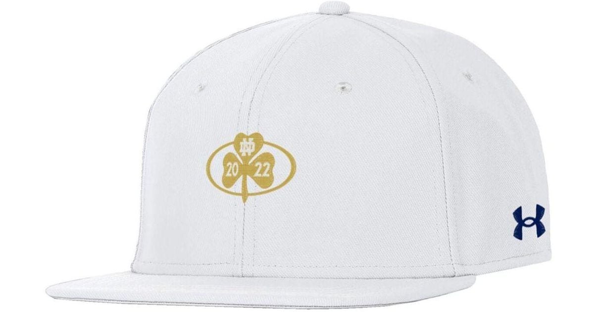 Under Armour White Notre Dame Fighting Irish 2022 Shamrock Series Logo