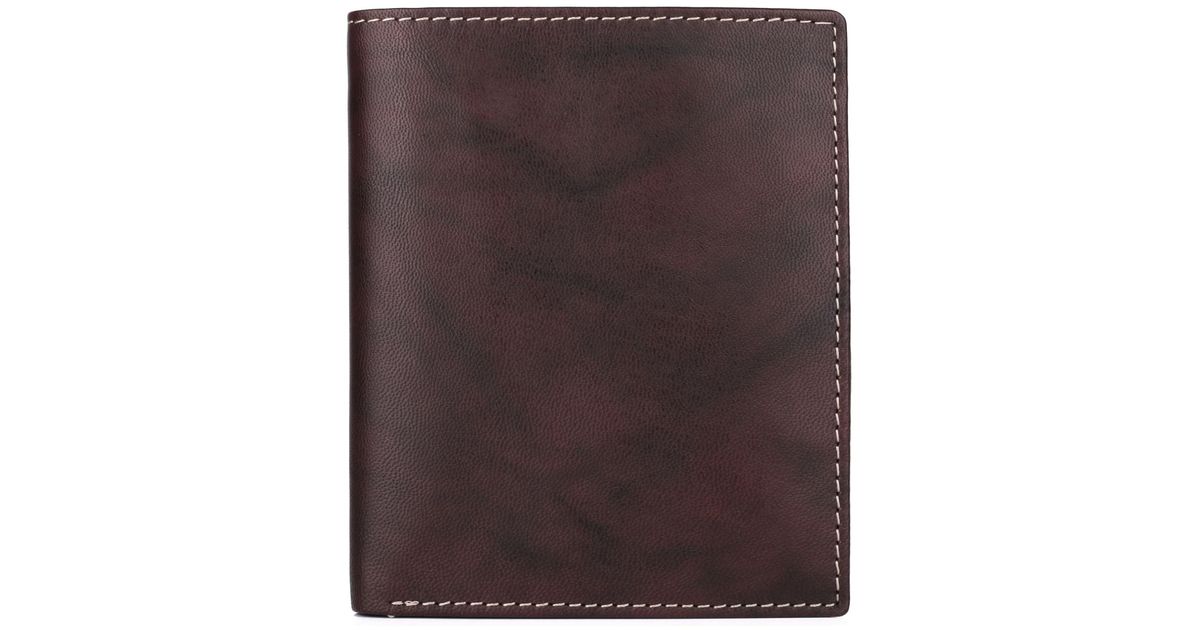 JULIA BUXTON J. Buxton Mini Hunt Credit Card Folio Wallet in Brown | Lyst