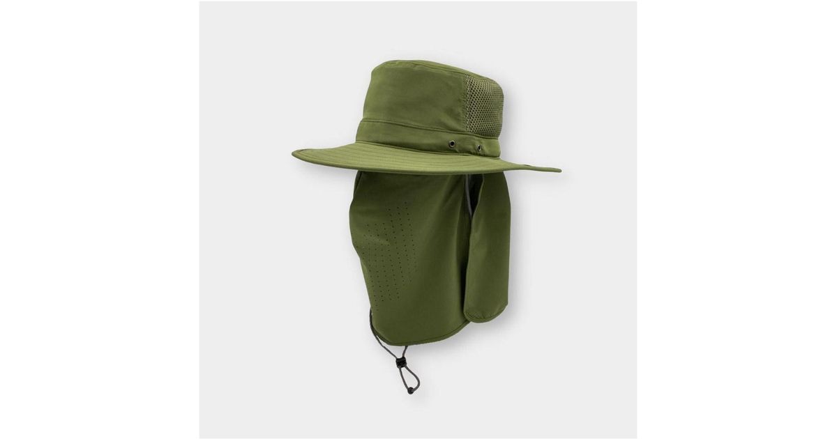 Kanut Sports Carson Removable Drape Safari Hat in Green for Men | Lyst