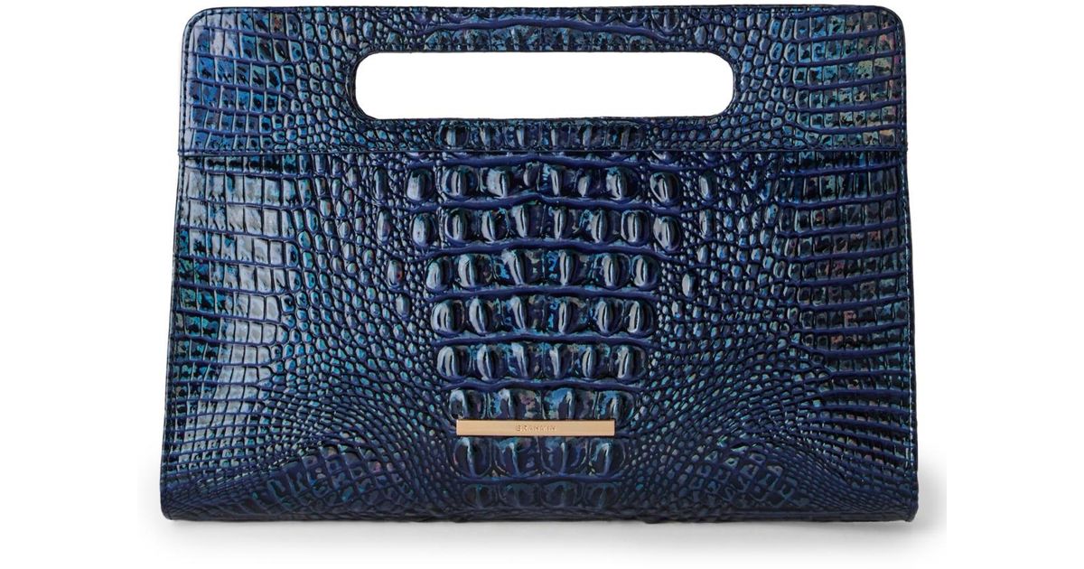 Brahmin Ravina Leather Melbourne Clutch in Blue | Lyst