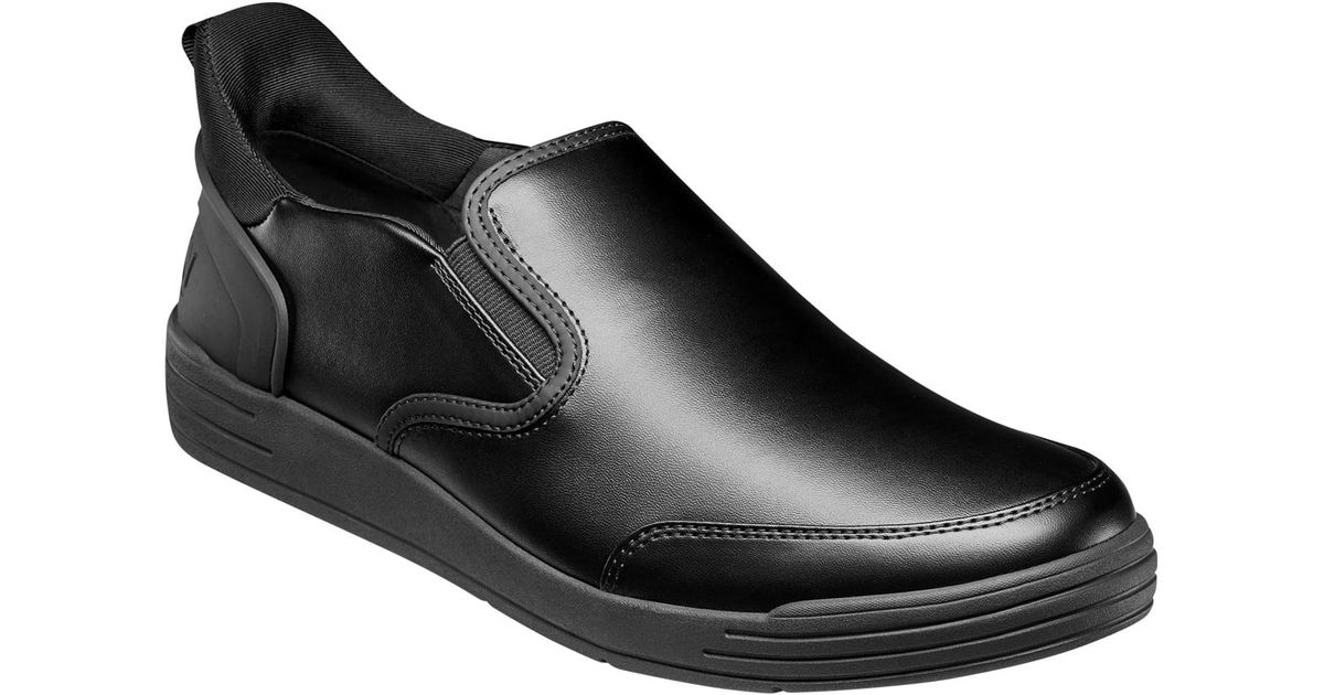Nunn Bush Kore City Walk Work Slip-on Shoes in Black for Men | Lyst