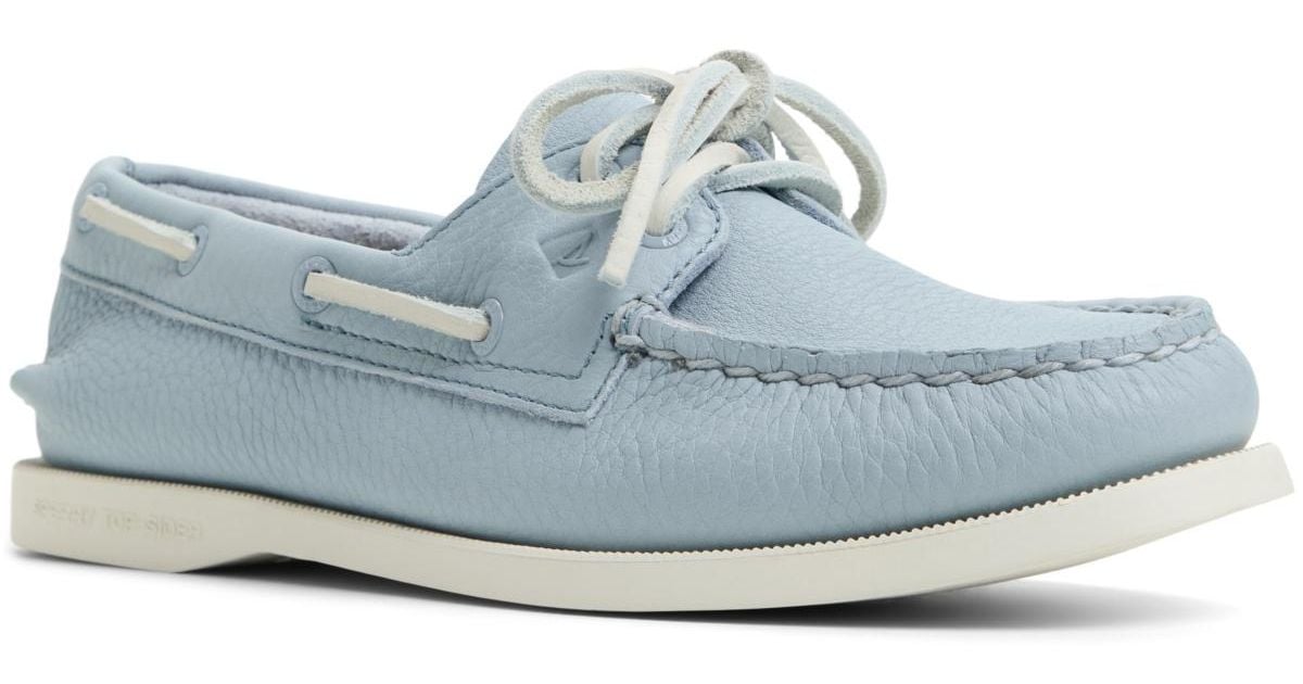 Sperry Top-Sider Authentic Original 2 Eye Lace-up Boat Shoe in Blue | Lyst