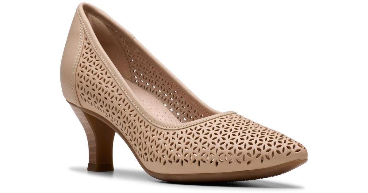 Clarks Collection Kepley Sky Slip-on Pumps in White | Lyst