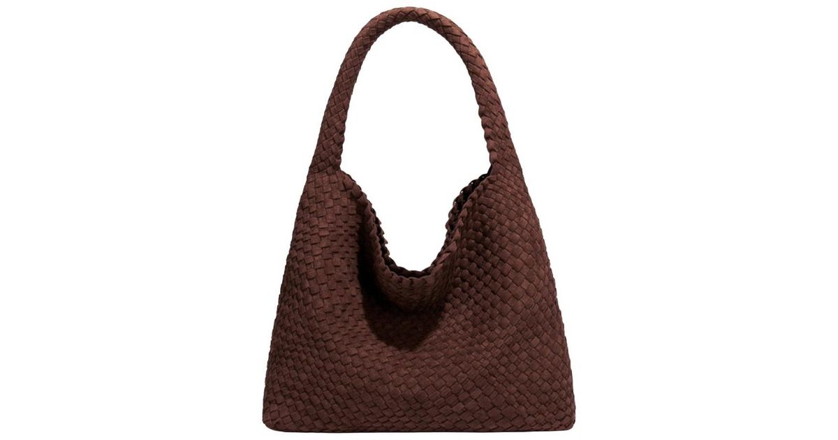 Susu Suede Woven Soft Hobo Bag Large Slouchy Shoulder Tote Handbag in ...