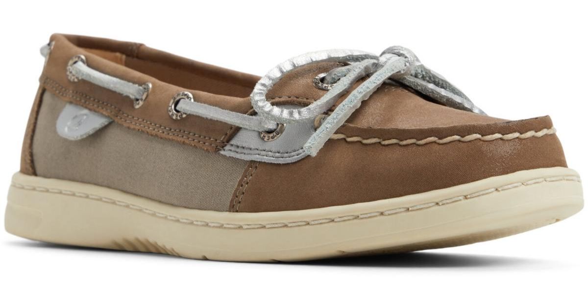 Sperry Top-Sider Angelfish Closed Toe Boat Shoes in Gray | Lyst