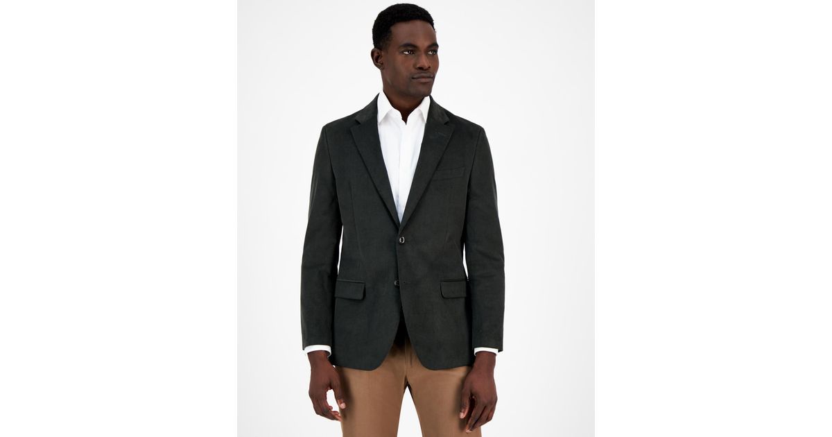 Nautica Modern-fit Solid Stretch Corduroy Elbow Patch Sport Coat in ...