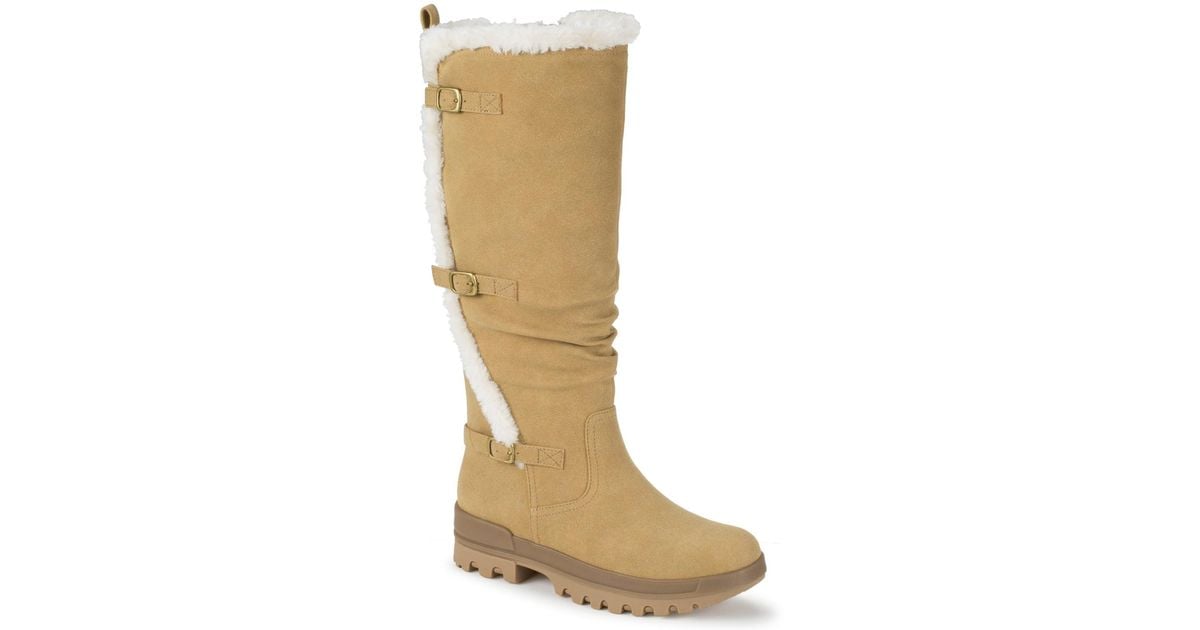 BareTraps Navia Tall Boots in Natural | Lyst