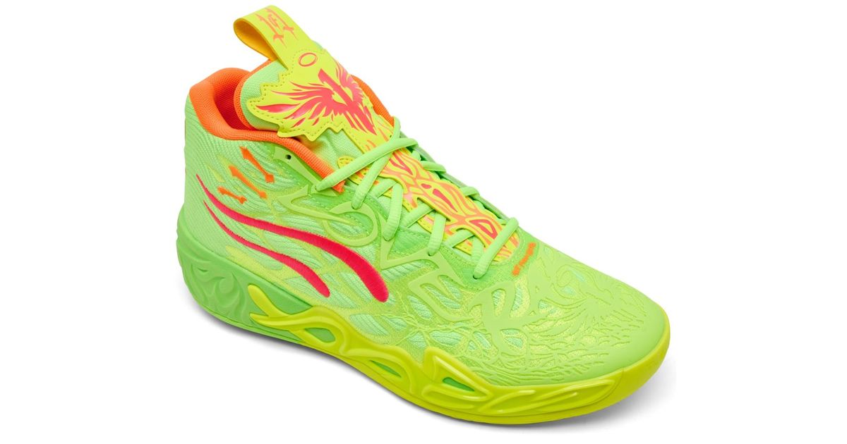 PUMA Lamelo Ball Mb.04 Basketball Sneakers From Finish Line in Yellow ...