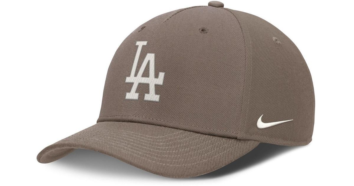 Nike Los Angeles Dodgers Rise Performance Adjustable Hat in Brown for ...