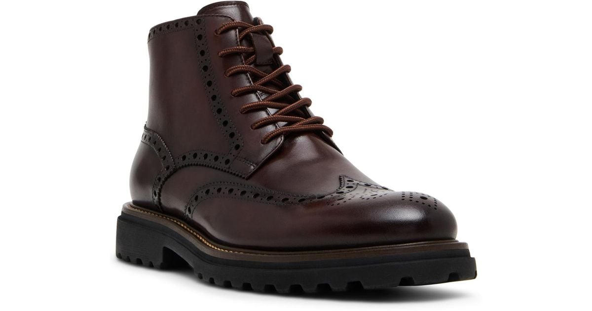 Steve Madden Kearney Lace-up Boots in Brown for Men | Lyst