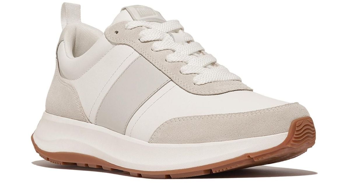Fitflop F-mode Flow Lace Up Sneakers in White for Men | Lyst