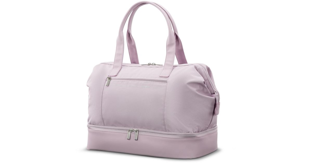 Samsonite Better Than Basic Drop Bottom Weekender Duffel in Purple | Lyst