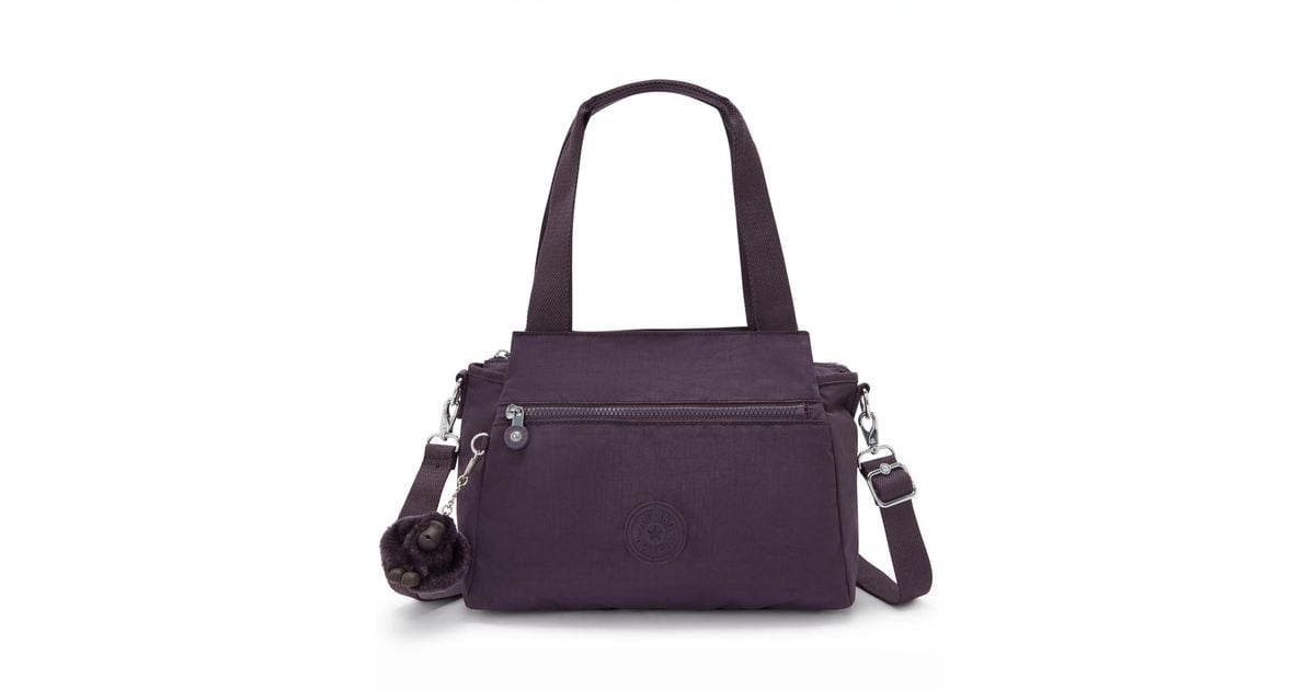 Kipling Elysia Satchel Bag in Purple | Lyst