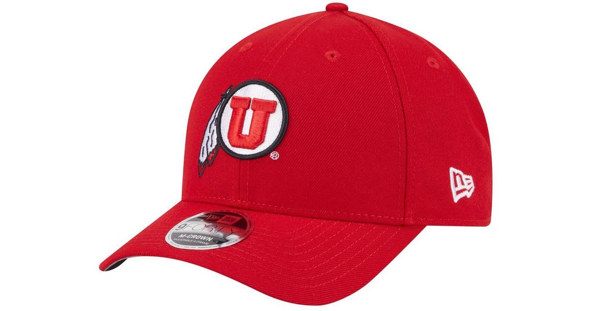 KTZ Utah Utes Team Collective 9forty M-crown Adjustable Hat in Red for ...