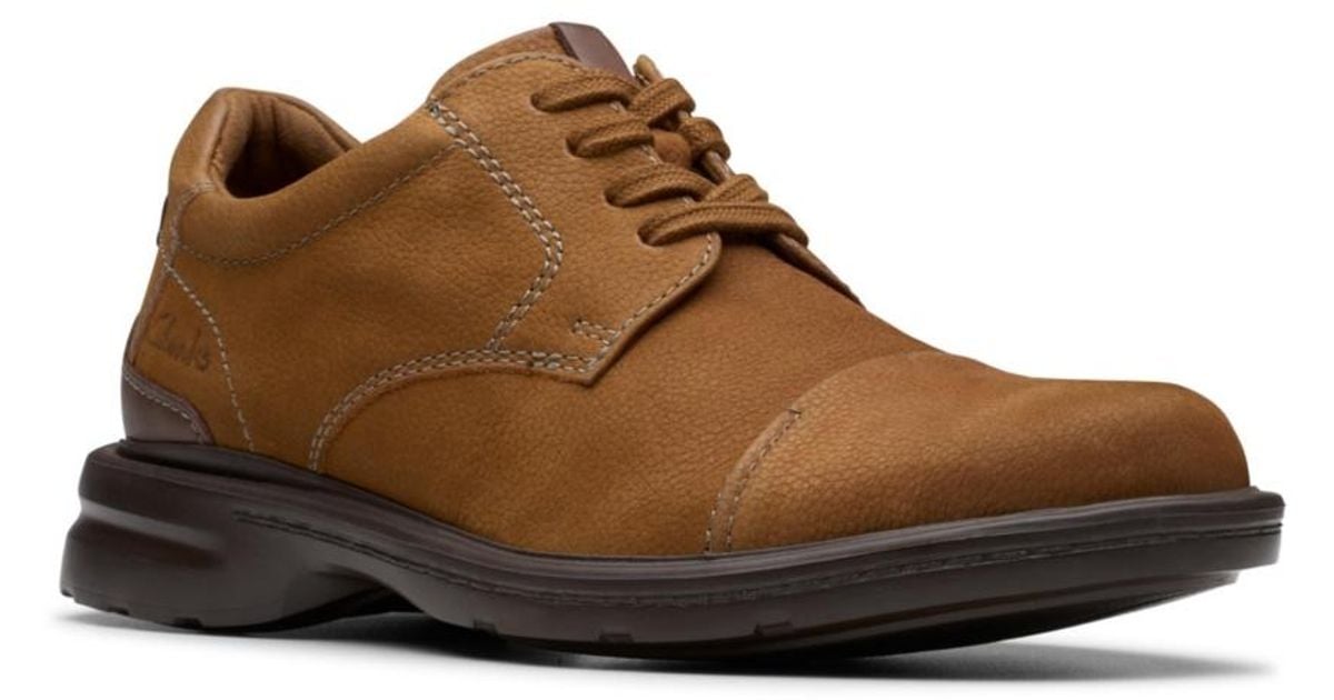 Clarks Collection Gessler Cap Toe Dress Shoes in Brown for Men | Lyst