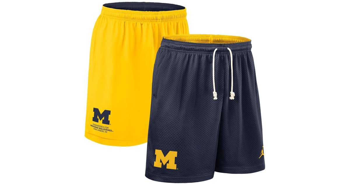 Nike Navy/maize Michigan Wolverines 2025 Sideline Reversible ...