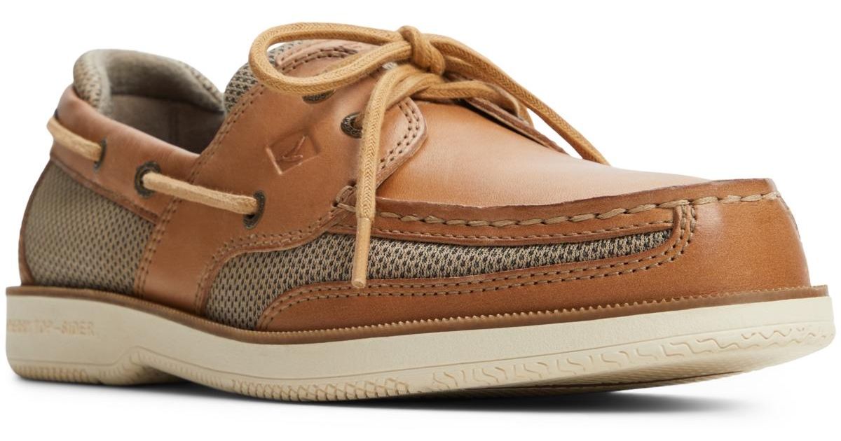 Sperry Top-Sider Surveyor 2-eye Boat Shoe in Brown for Men | Lyst