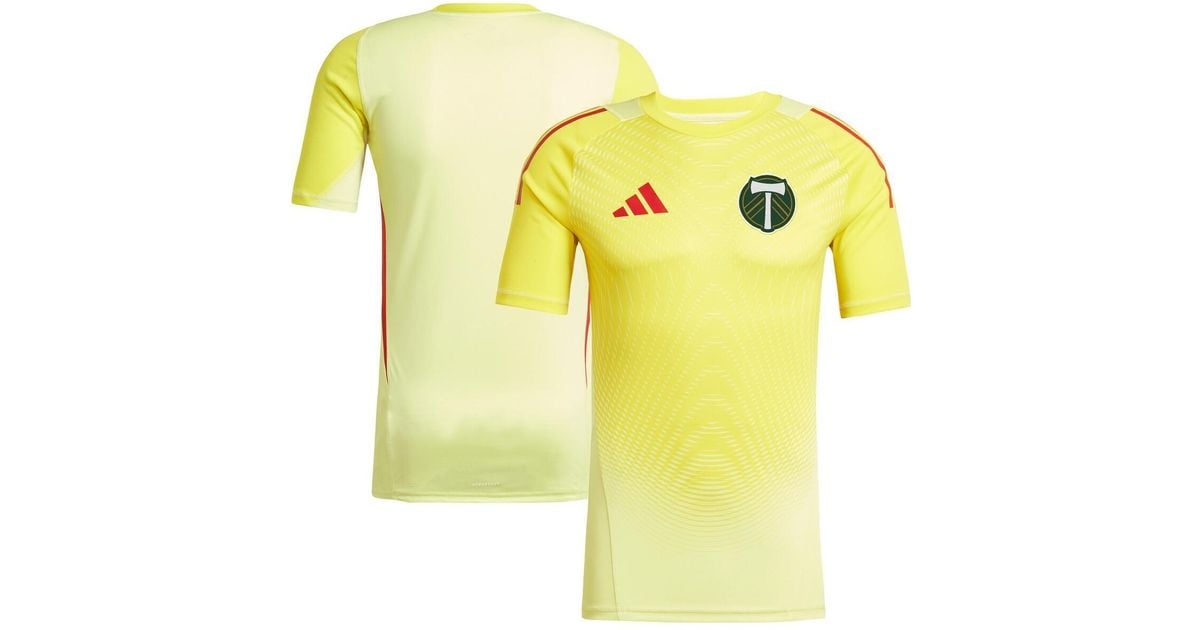 adidas Portland Timbers 2025 Goalkeeper Jersey in Yellow for Men | Lyst