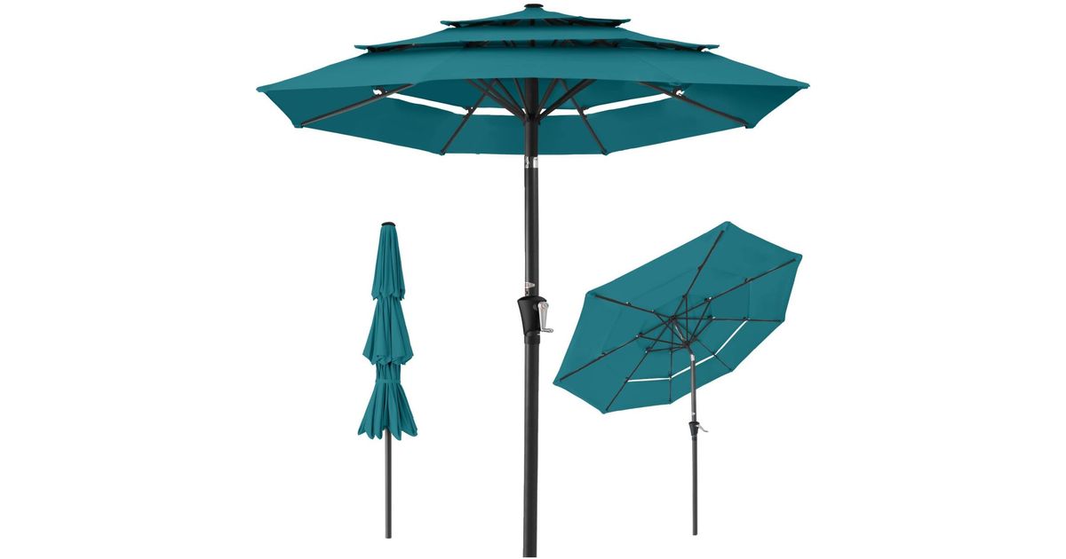 Best Choice Products 10ft 3-tier Patio Umbrella in Green | Lyst