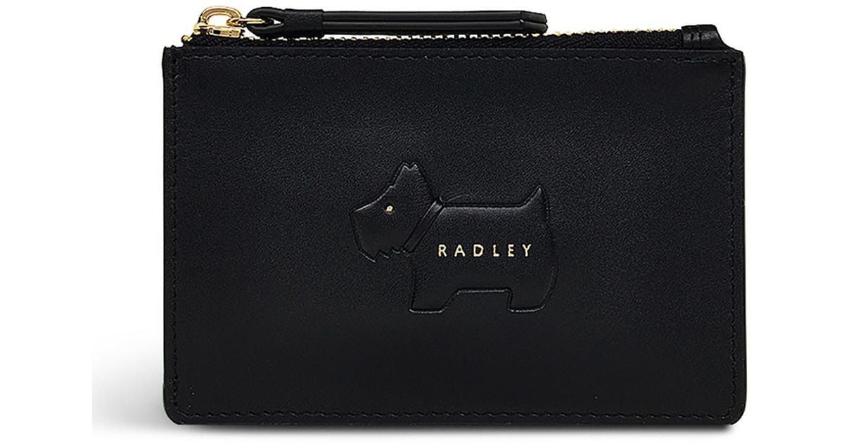 Radley Puffy Zip Top Coin Wallet in Black | Lyst
