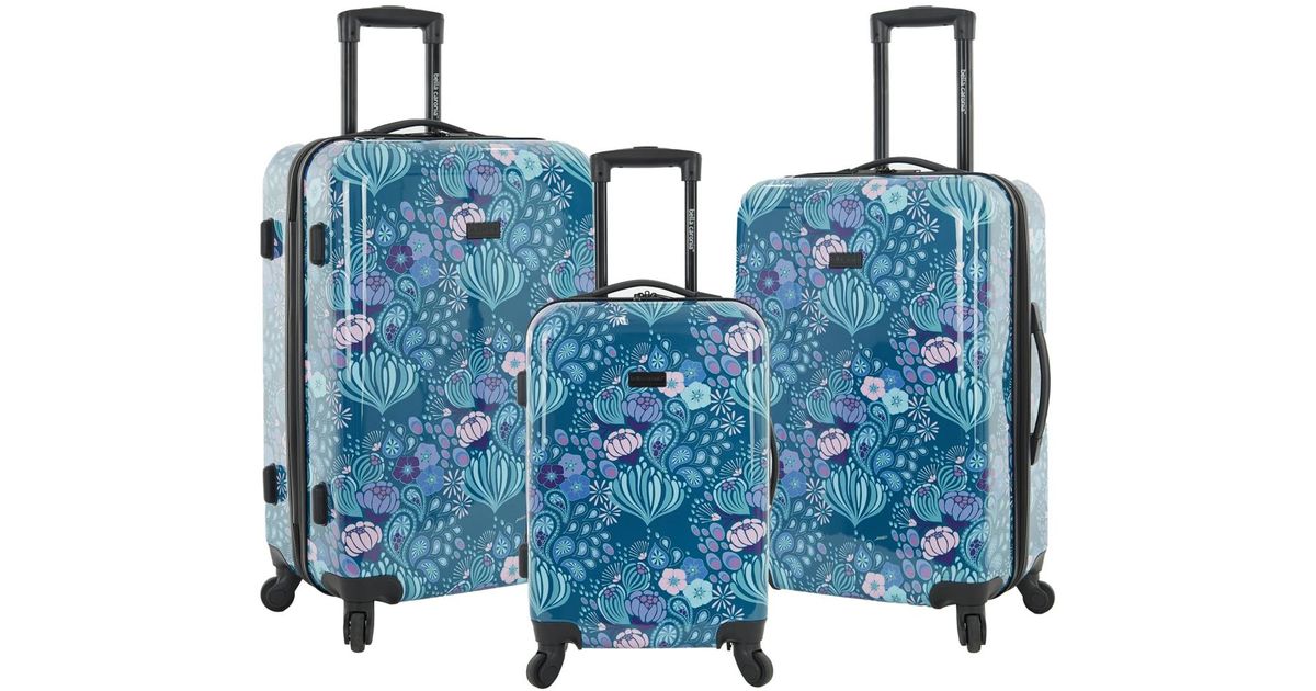 Bella Caronia 3 Piece Rolling Hardside luggage Set in Blue | Lyst