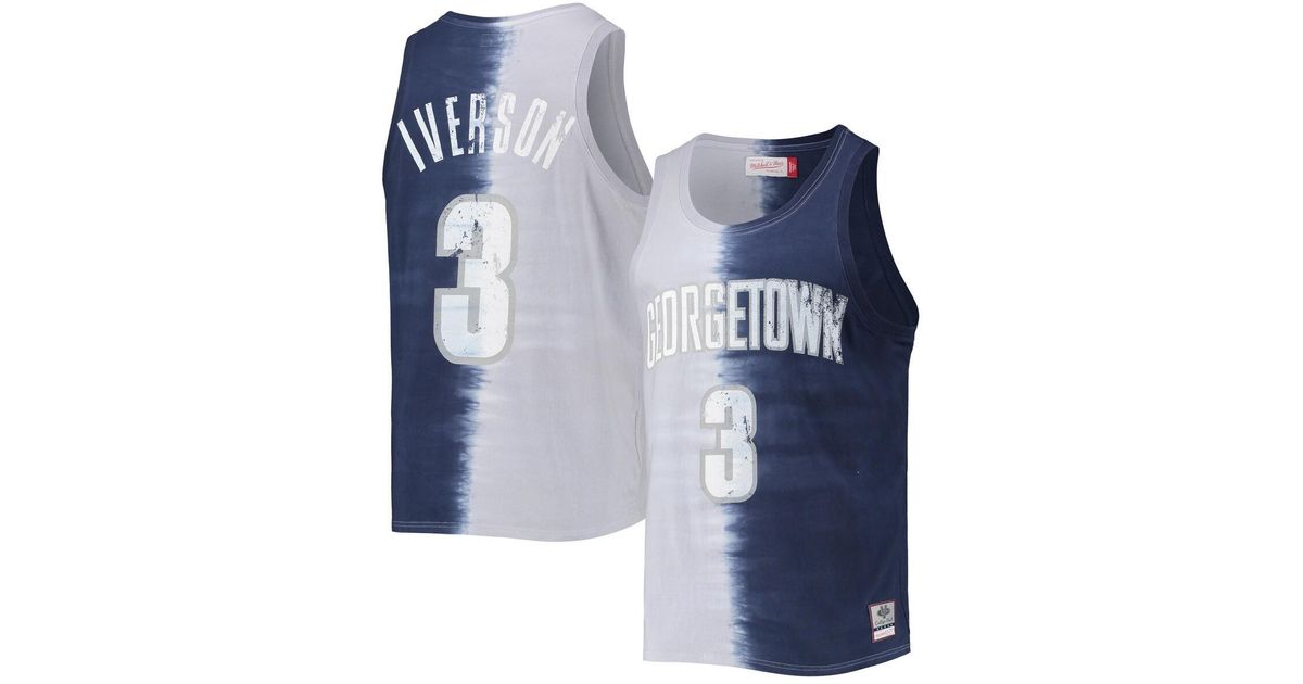 Mitchell & Ness Allen Iverson Gray in Blue for Men | Lyst