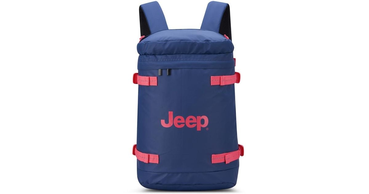 Jeep Cylindrical Backpack in Blue | Lyst