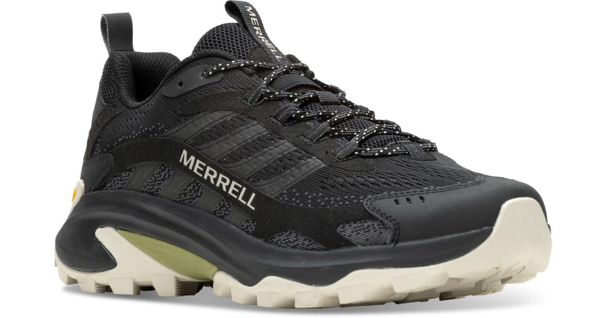 Merrell Moab Speed 2 Logo Shoes in Black for Men | Lyst
